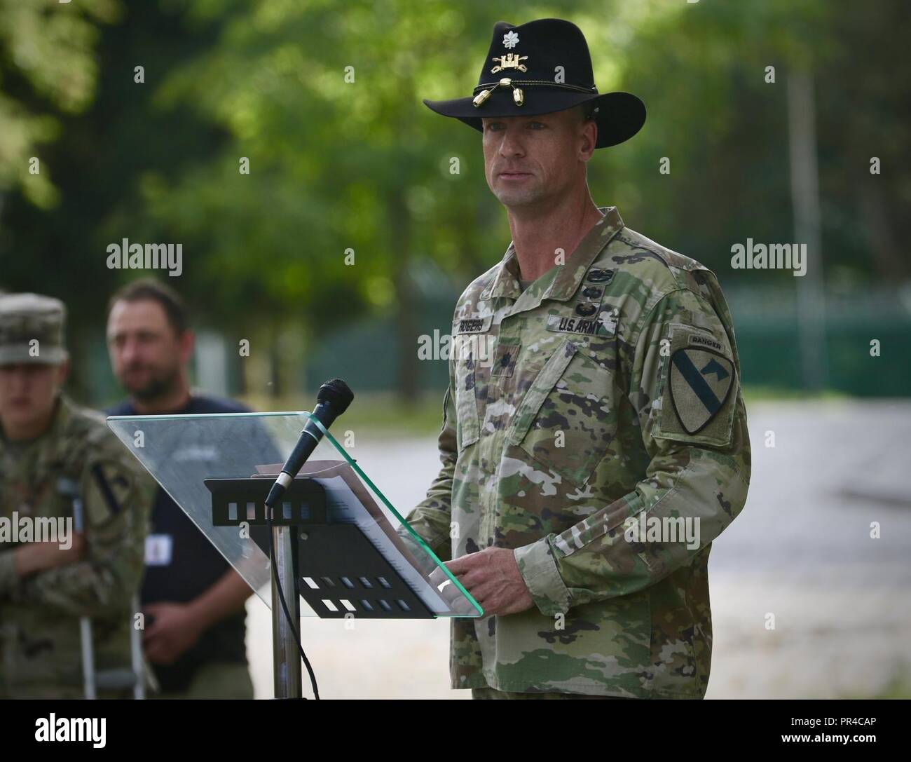 U.S. Army Lt. Col. Matthew Rogers, the commander of the 91st Brigade ...