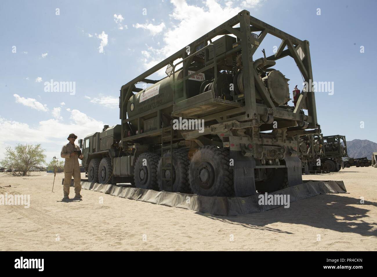 U.S. Marine Corps Sgt. Gabriel Csonca, a motor vehicle operator with ...