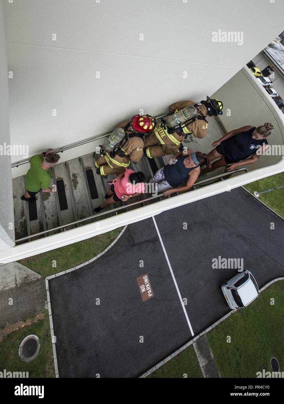 Participants of the Kadena Fire Emergency Services 9/11 Memorial Stair ...