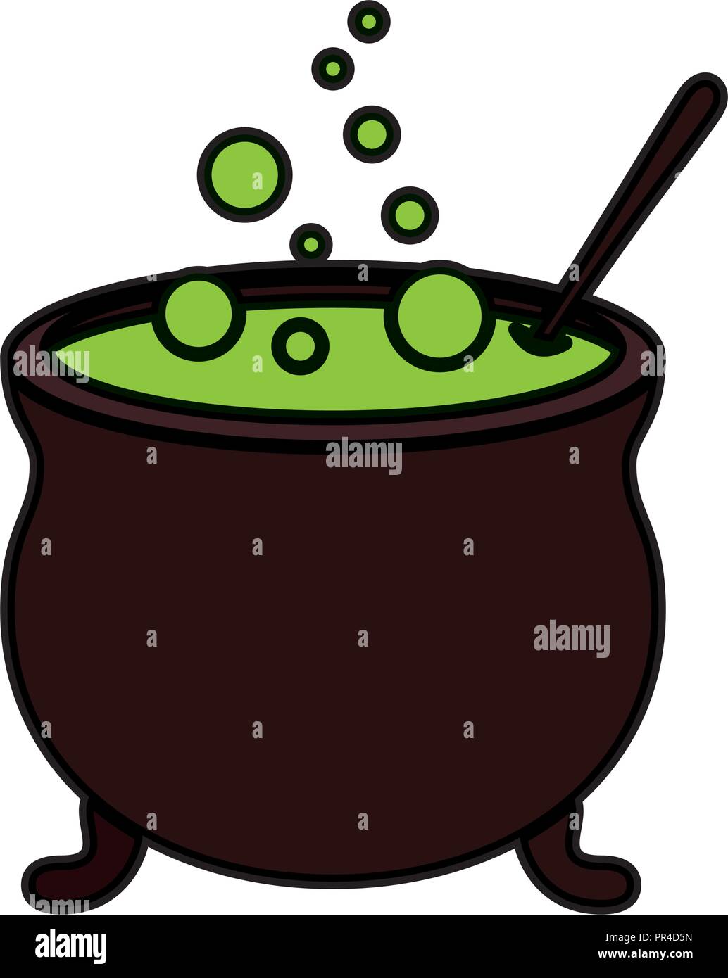happy halloween cauldron icon vector illustration design Stock Vector ...