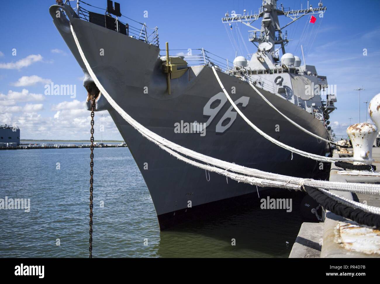 (Sept. 11, 2018) The guided-missile destroyer USS Bainbridge (DDG 96 ...