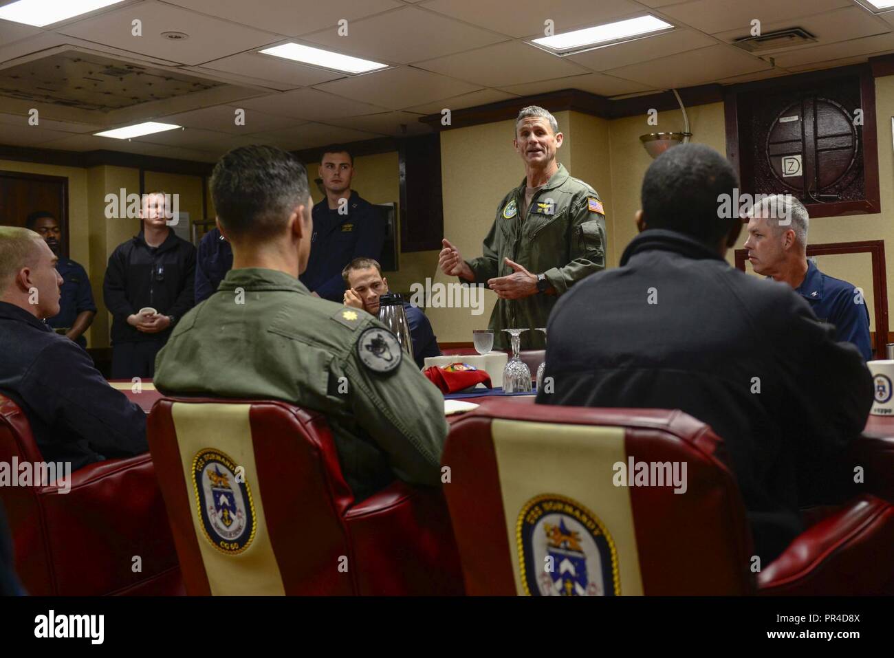 OCEAN (Sept. 10, 2018) Vice Adm. Andrew Lewis, commander of U.S. 2nd ...