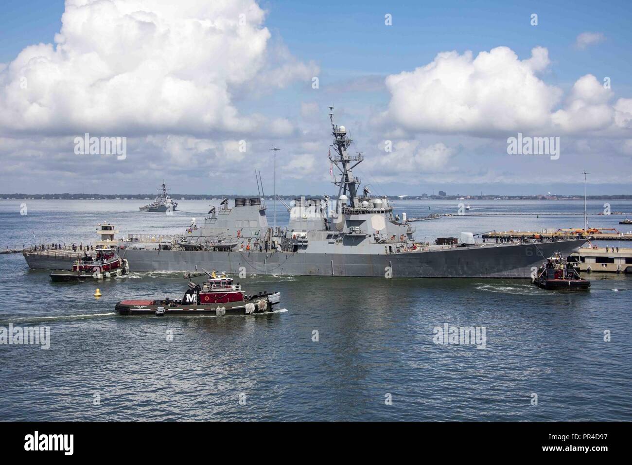 NORFOLK (Sept. 10, 2018) The Arleigh Burke-class guided-missile ...
