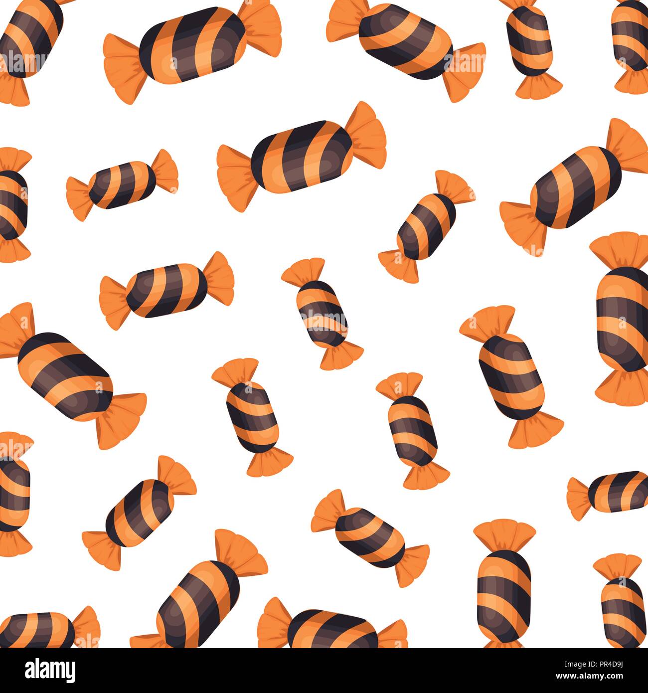 halloween sweet candy pattern background vector illustration design ...