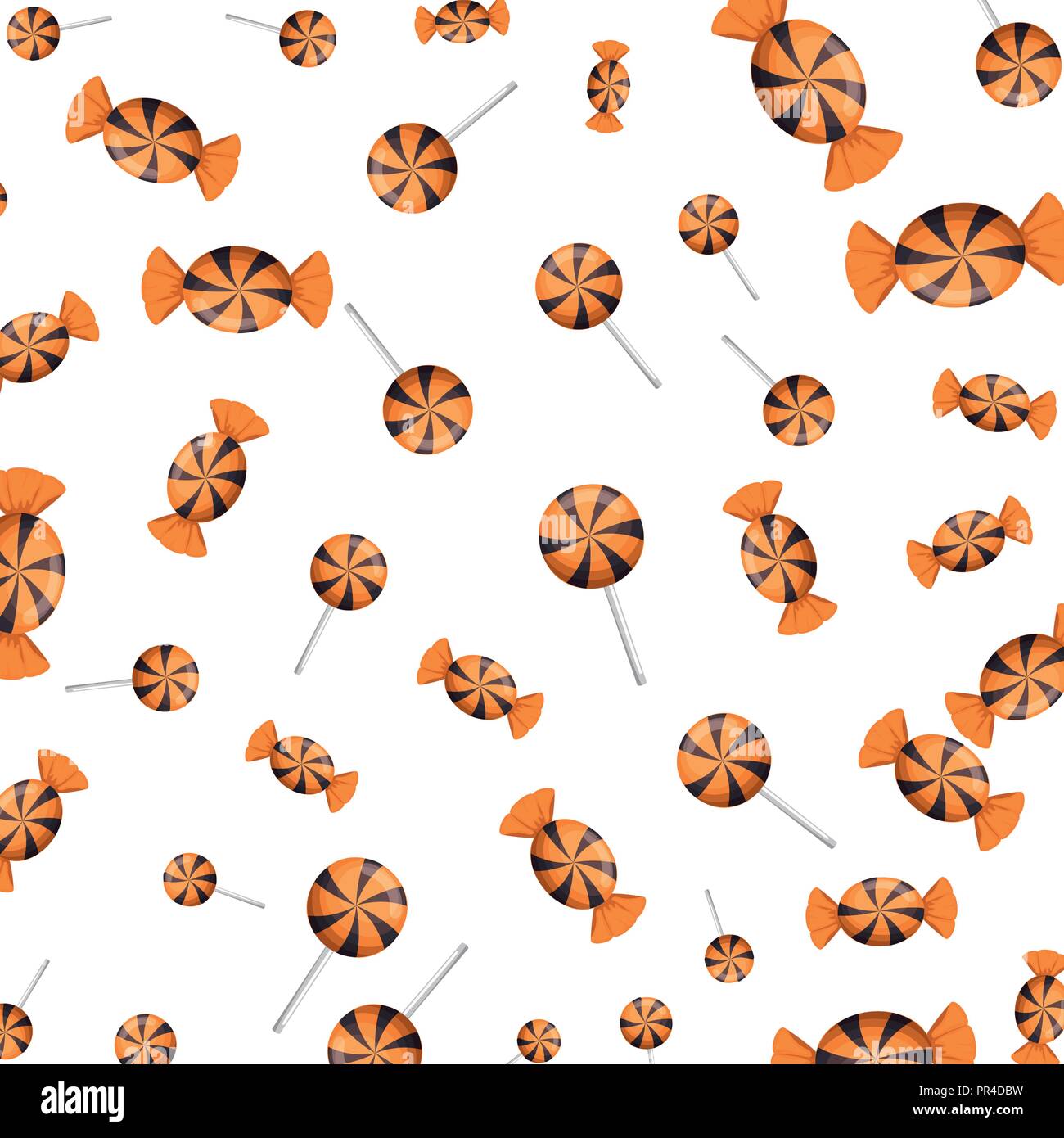 halloween sweet candy pattern background vector illustration design ...