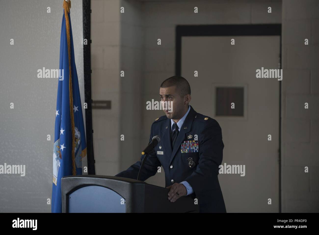 U.S. Air Force Maj. John-Paul Adrian, 4th Security Forces Squadron ...