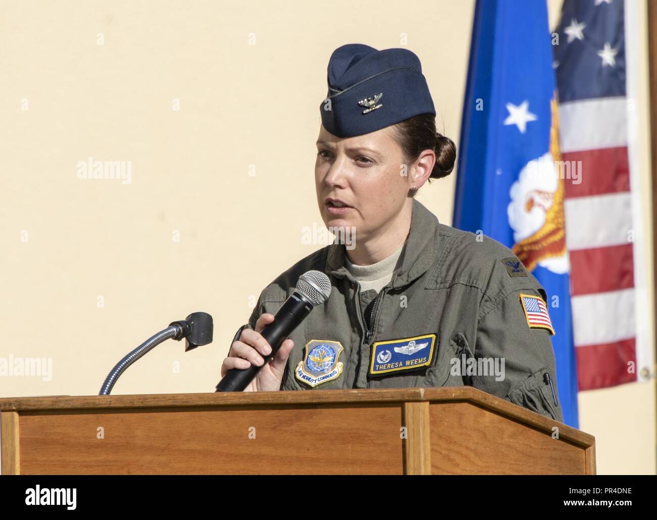 U.S. Air Force Col. Theresa E. Weems, 60th Air Mobility Wing vice ...
