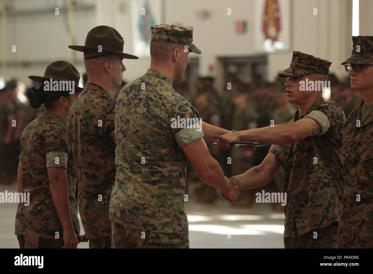 Marines with 1st Battalion Charlie Company, graduate recruit training ...