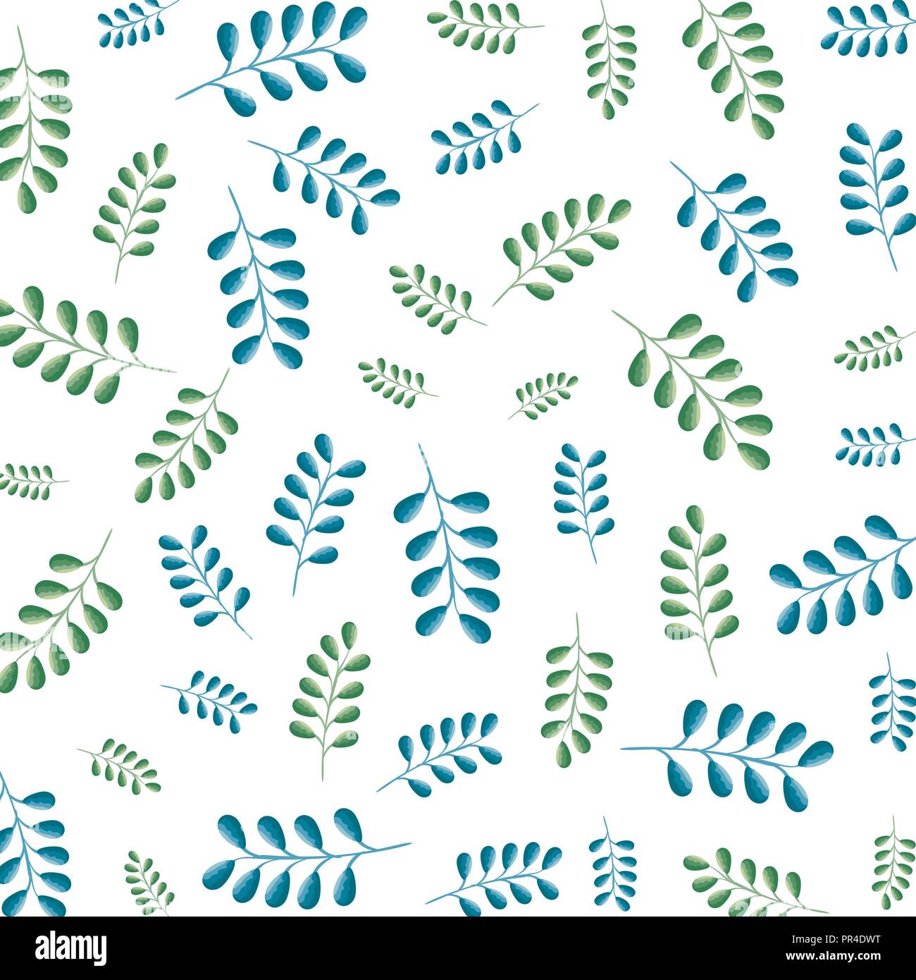 branches with leafs pattern background vector illustration design Stock ...