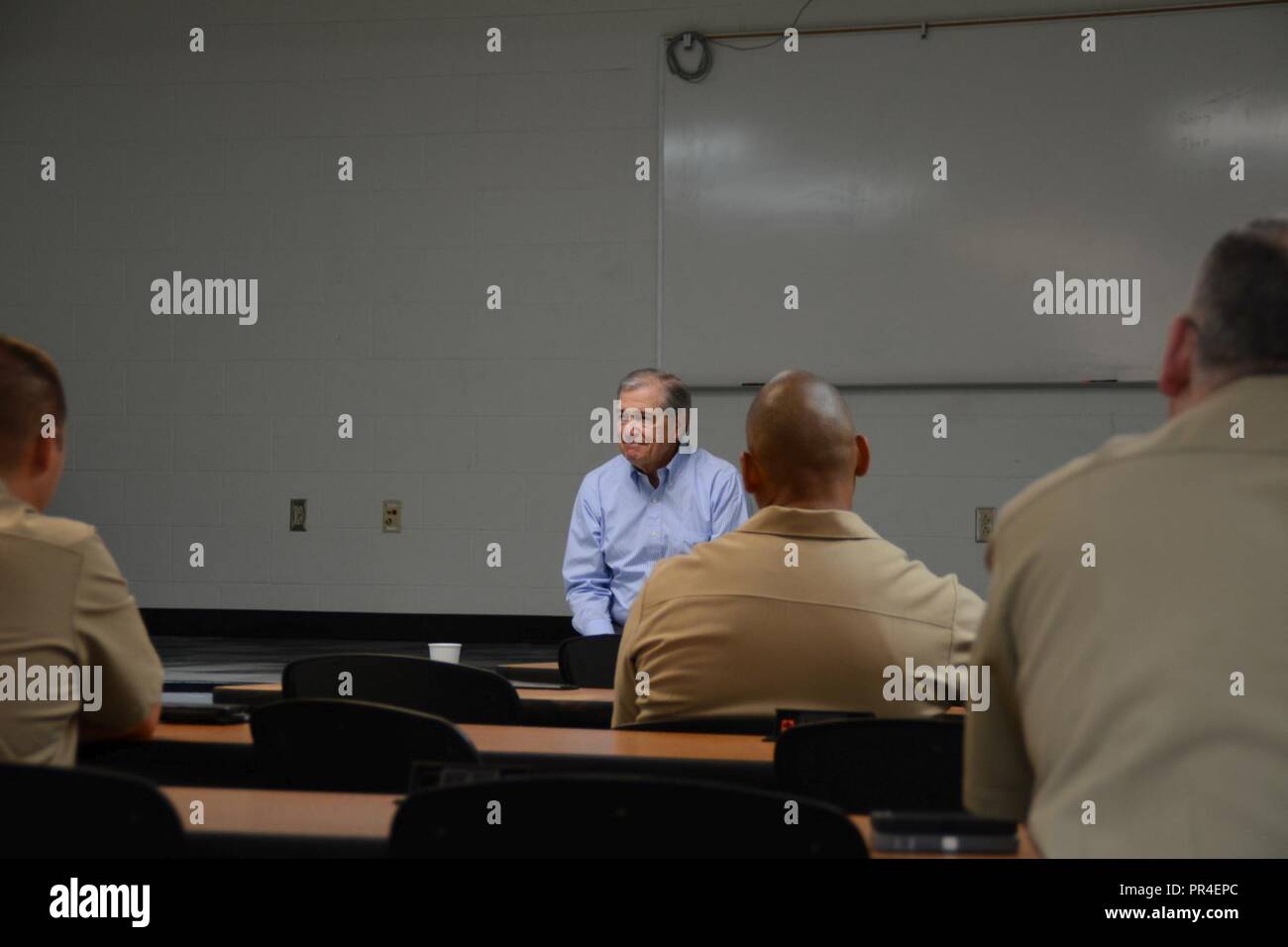 Retired Master Chief Petty Officer of the Navy (MCPON) James Herdt, the ...