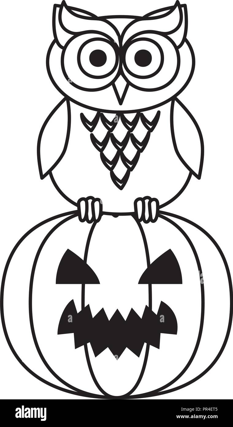 Halloween Owl Clip Art Black And White