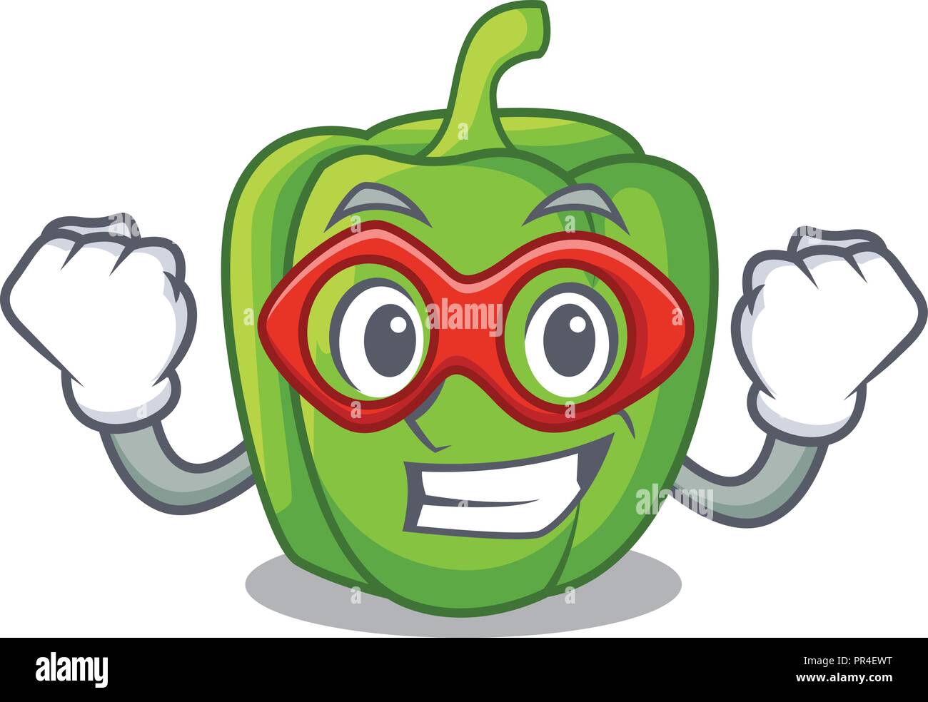 Super hero green peppers on the table cartoon Stock Vector Image & Art ...