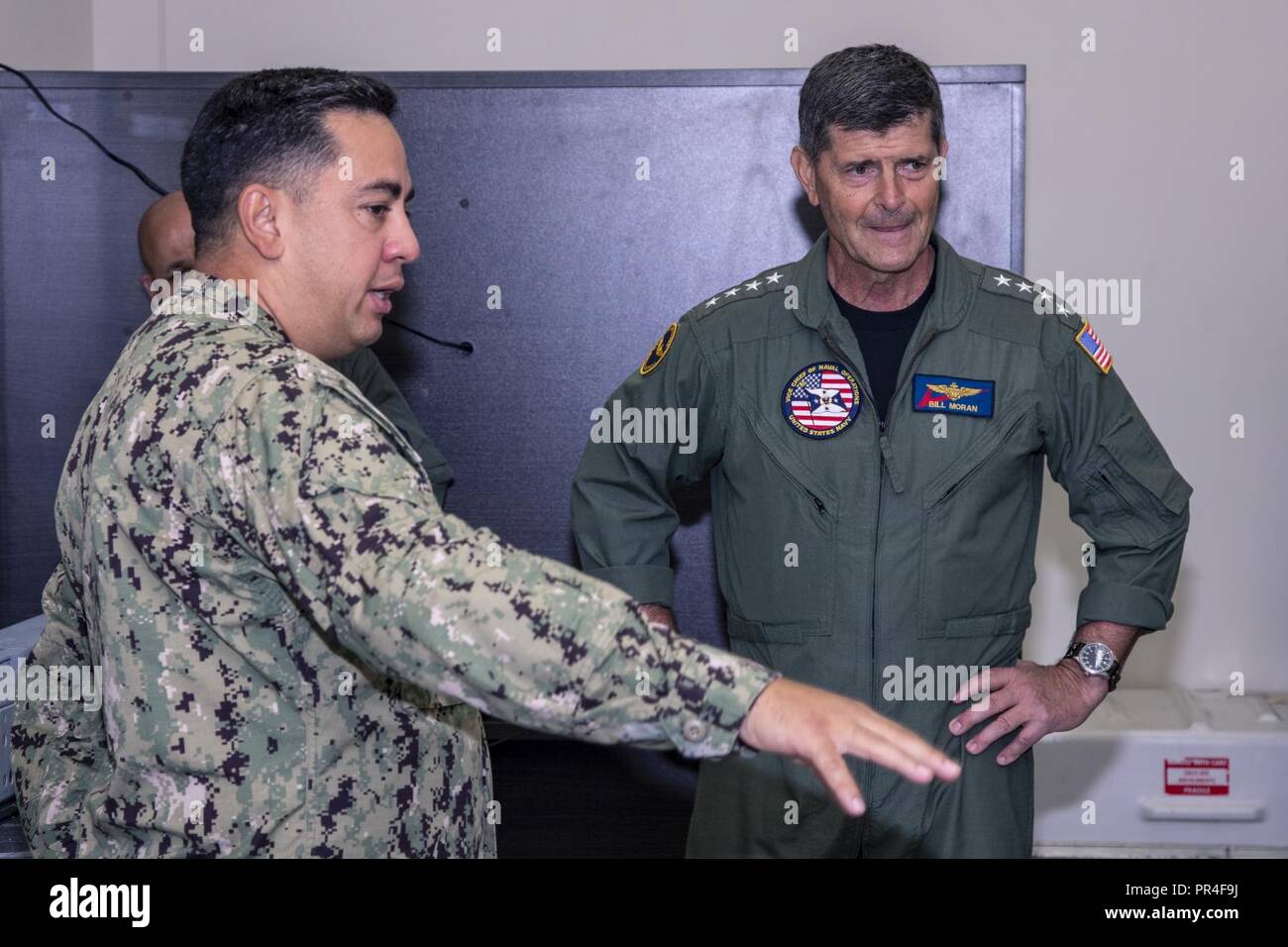 U.S. Navy Adm. William Moran, vice chief of naval operations, visits ...