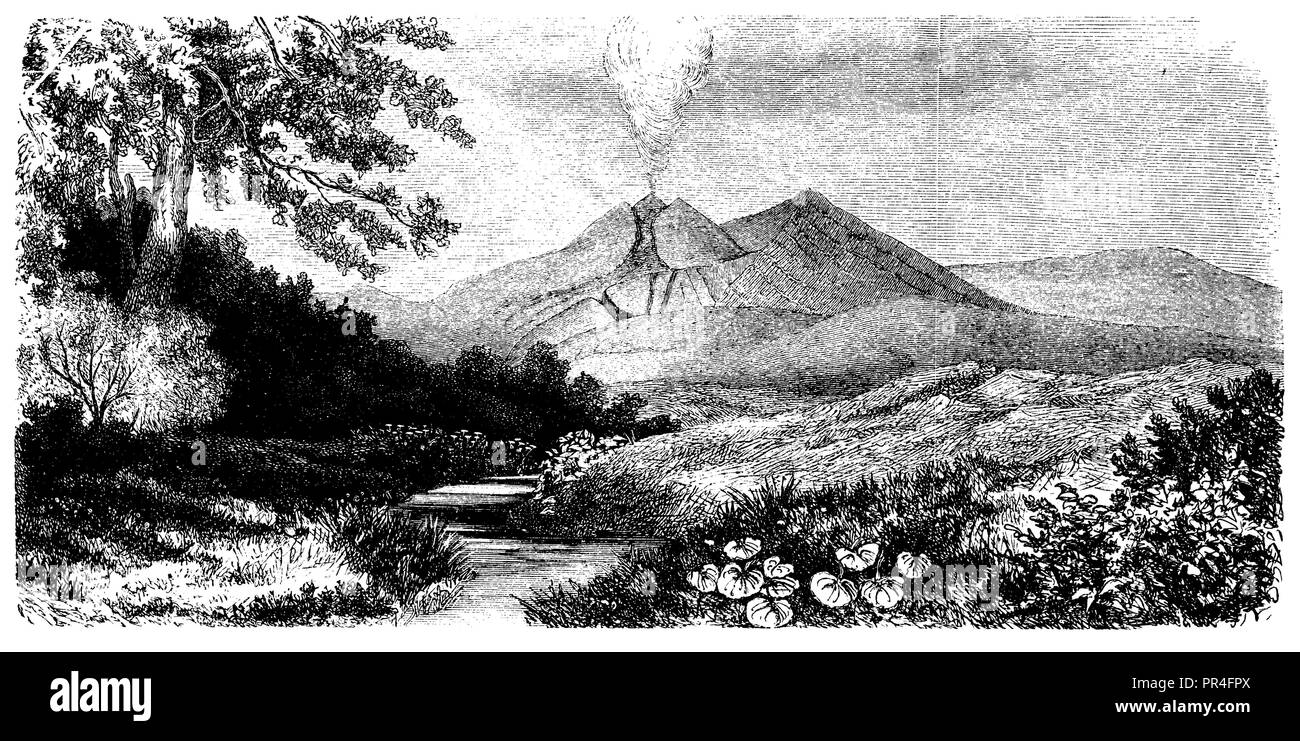 Volcan vesuv Black and White Stock Photos & Images - Alamy