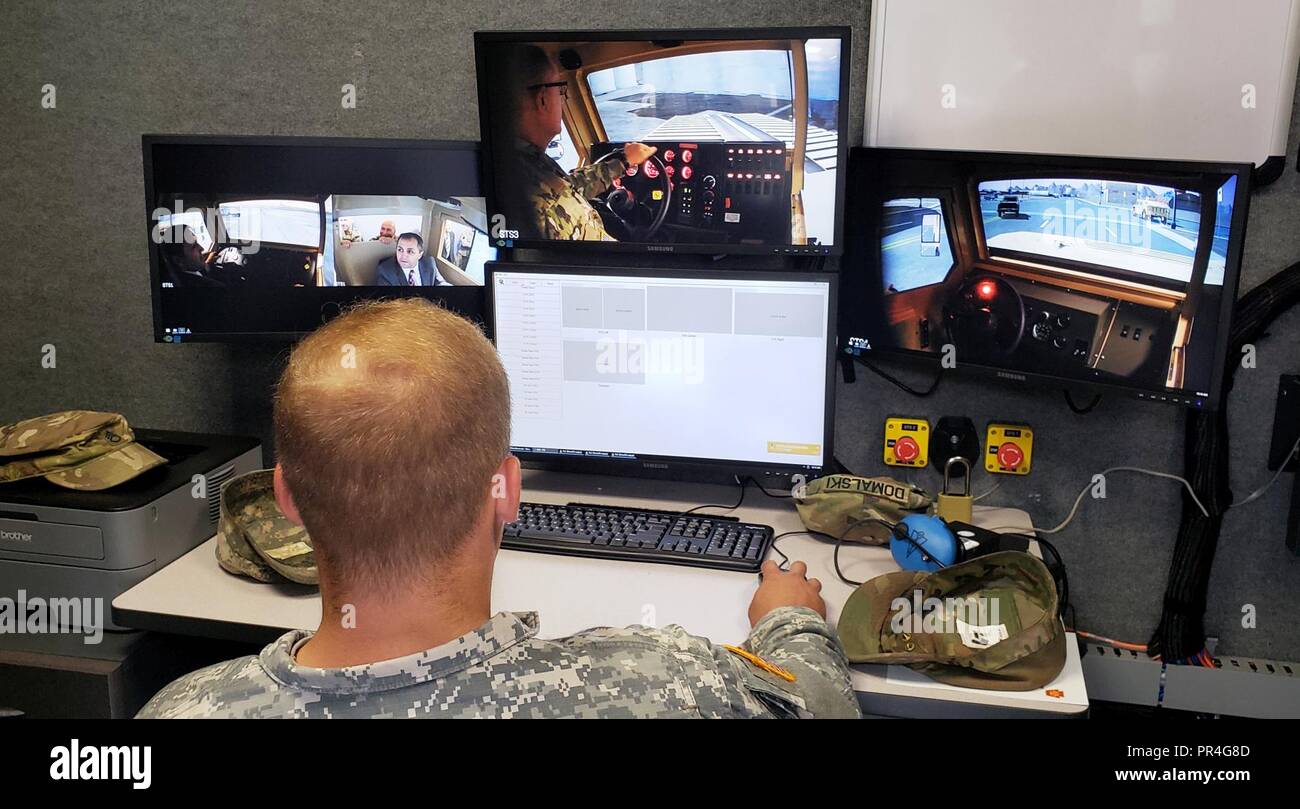 Cpl. James Rhoads, a Fort Indiantown Gap simulations training ...