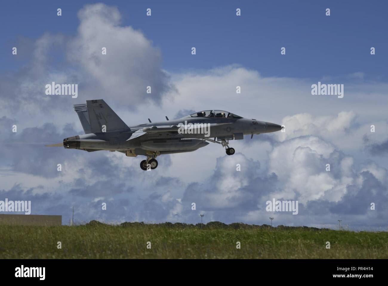 U.S. Navy E/A-18G Growler assigned to the "Yellow Jackets" of ...