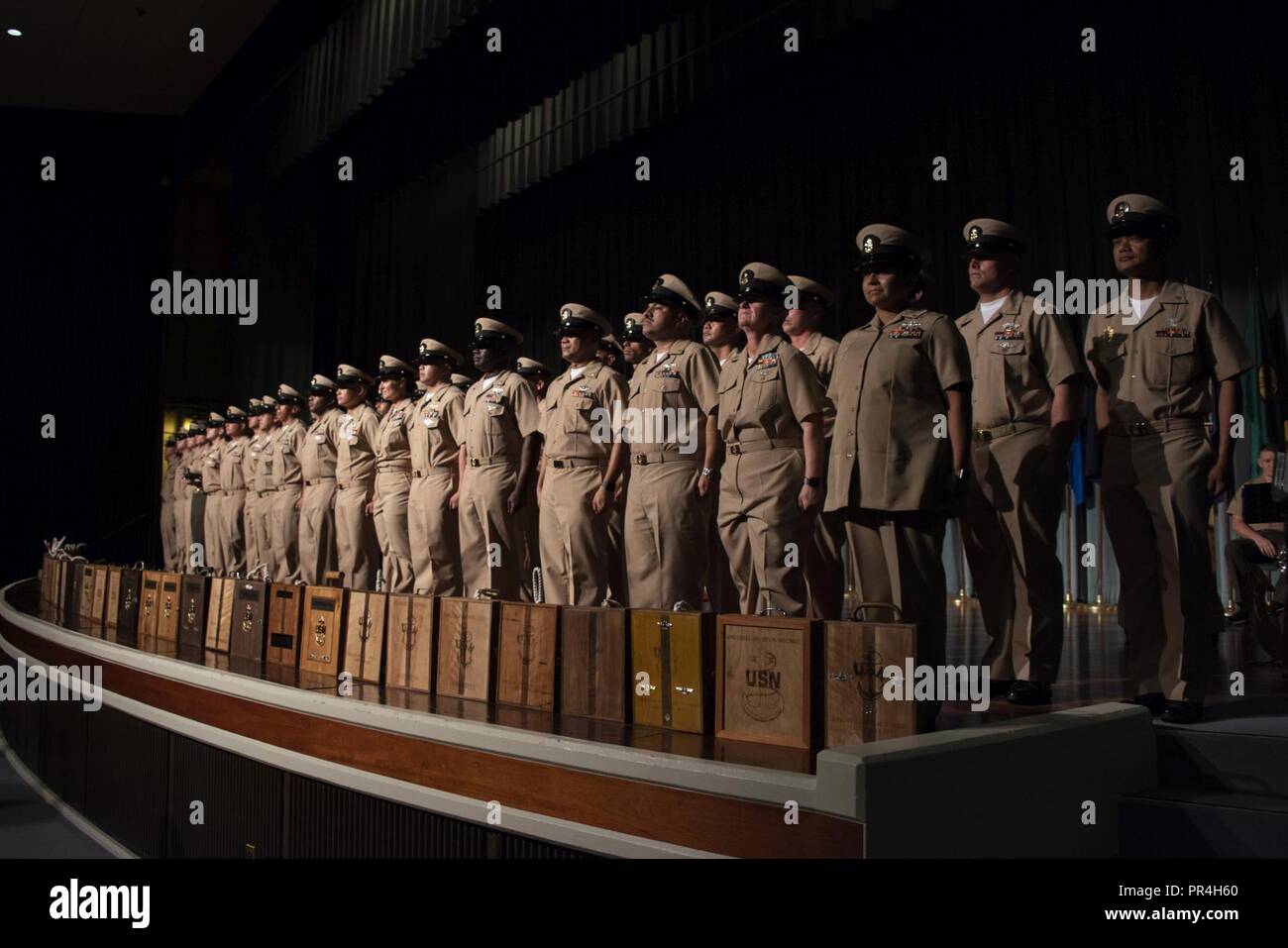 Chief petty officers pinning ceremony hi-res stock photography and ...