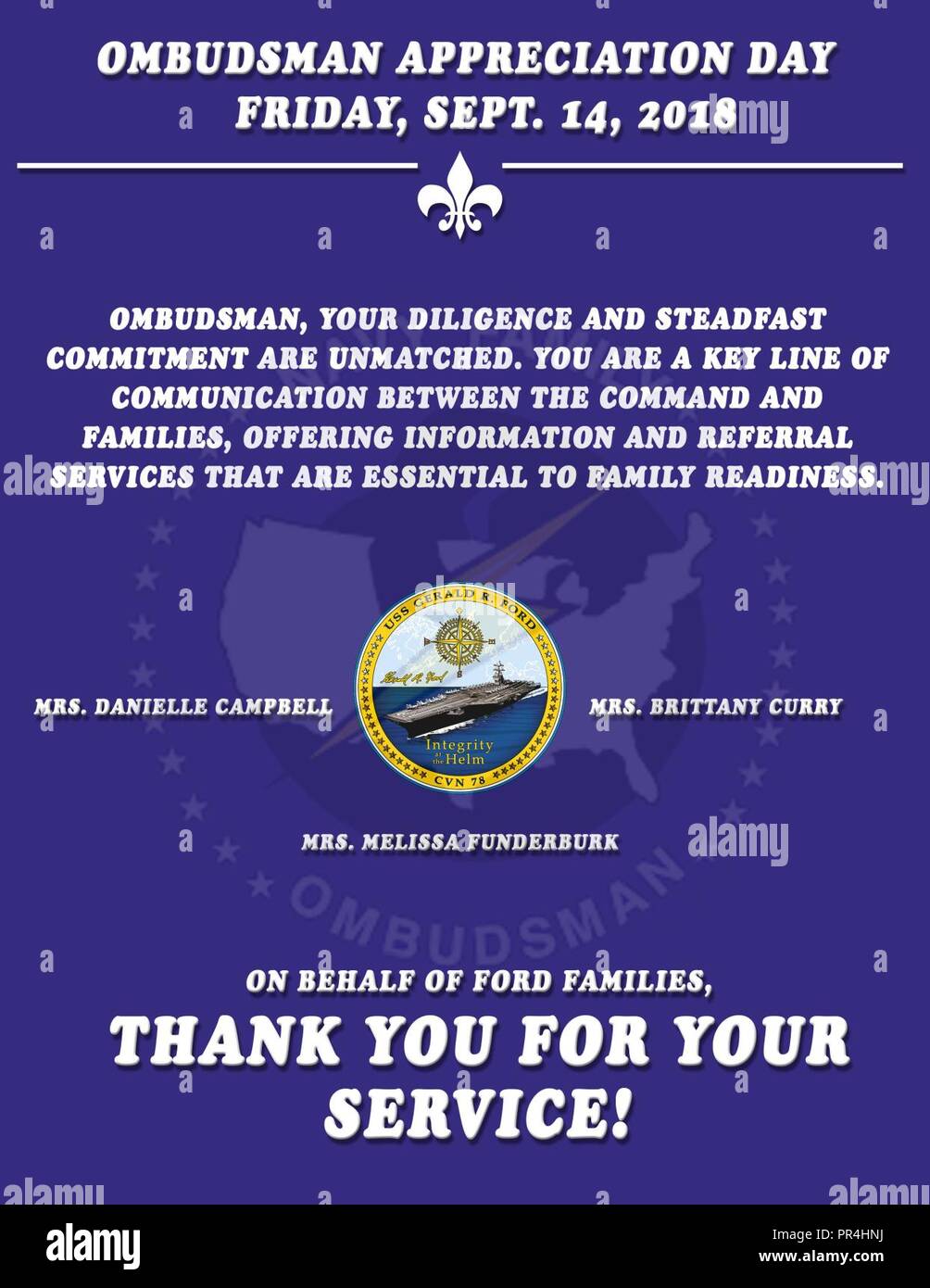 NEWS, Va. (Sept. 14, 2018) Today we celebrate and thank USS Gerald R ...