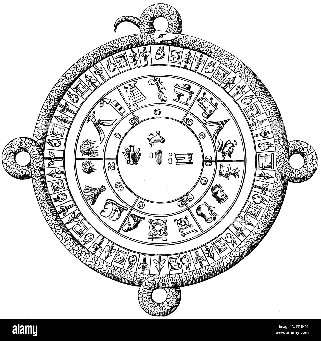 Prehistoric calendar Black and White Stock Photos & Images - Alamy