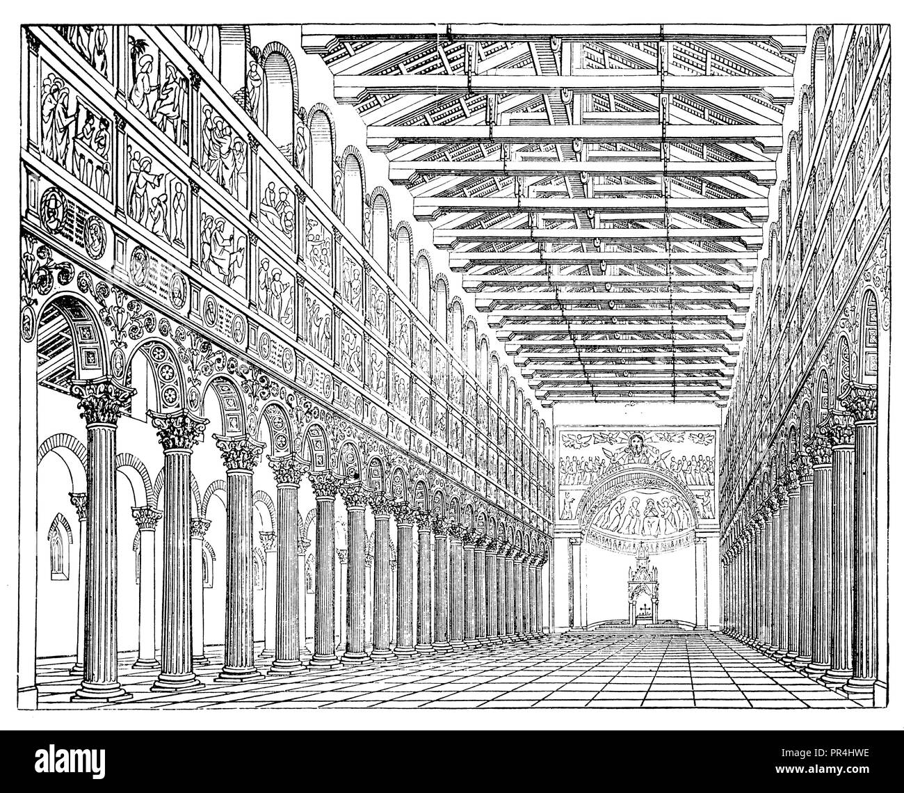 Rome italy view front Black and White Stock Photos & Images - Alamy