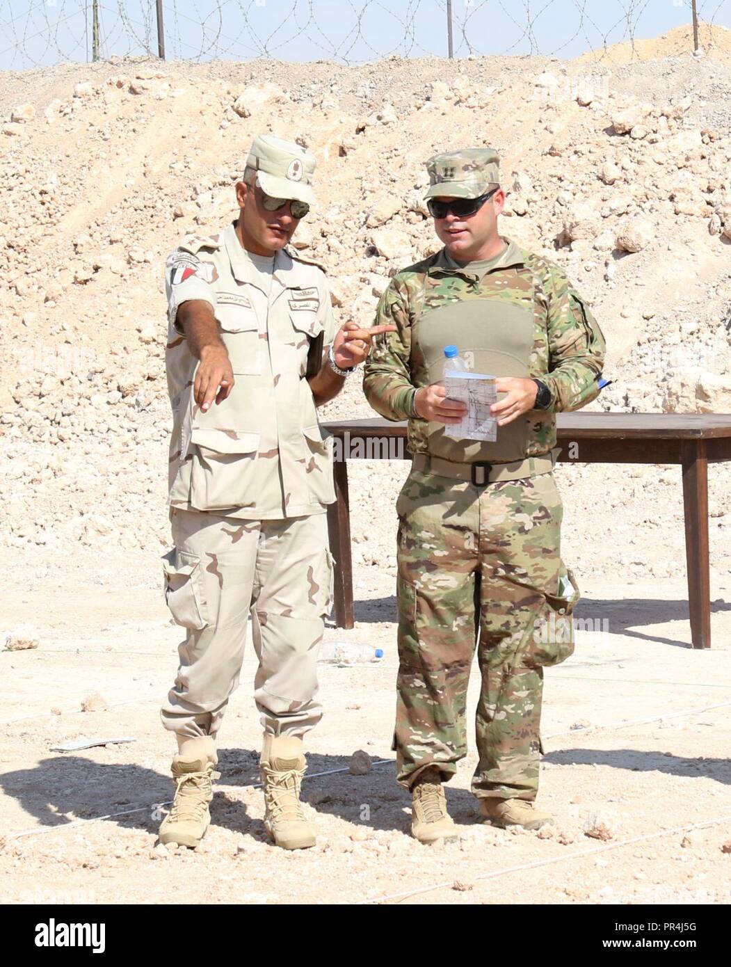 MOHAMED NAGUIB MILITARY BASE, Egypt – Capt. John Rowland (RIGHT ...