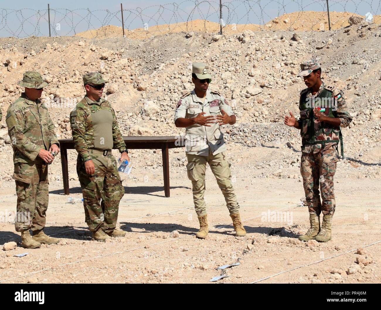 MOHAMED NAGUIB MILITARY BASE, Egypt – An Egyptian and Jordanian officer ...