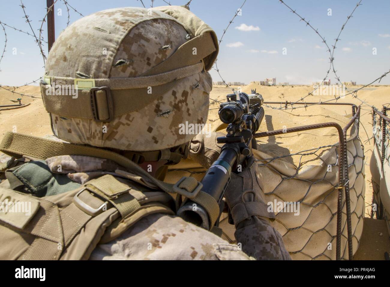 U.S. Marine Corps Lance Cpl. Jordan Silagy, an infantryman assigned to ...