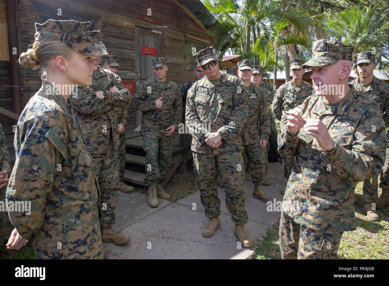 U.S. Marine Maj. Gen. Michael Fahey, the commander of Marine Forces ...