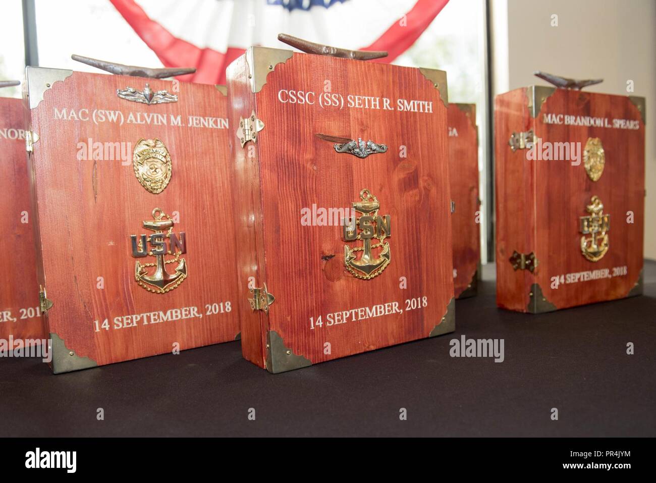 KINGS BAY, Georgia (Sept. 14, 2018) Chief petty officer charge book ...