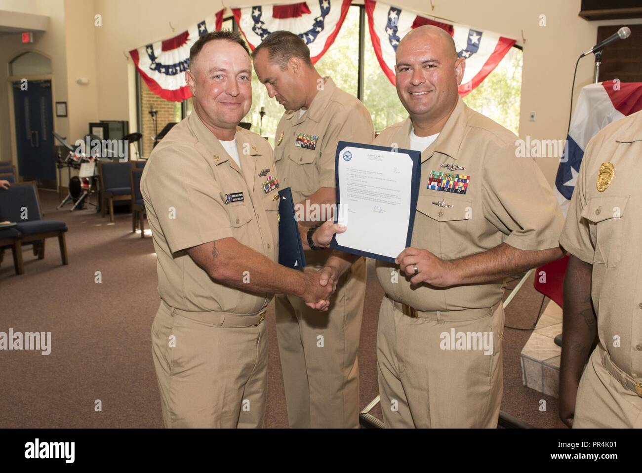 KINGS BAY, Georgia (Sept. 14, 2018) Command Master Chief Alan Propes ...