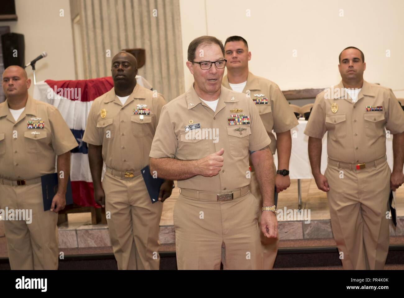 KINGS BAY, Georgia (Sept. 14, 2018) Capt. Brian Lepine, commanding ...