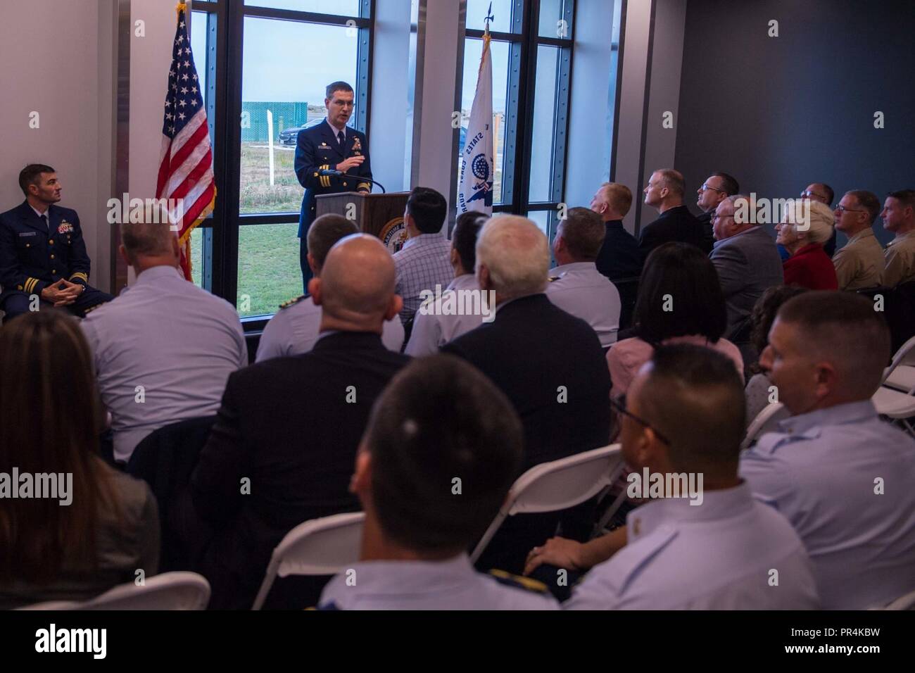 PORT ANGELES, Wash. (Sept. 14, 2018) Coast Guard Cmdr. Thomas Evans ...