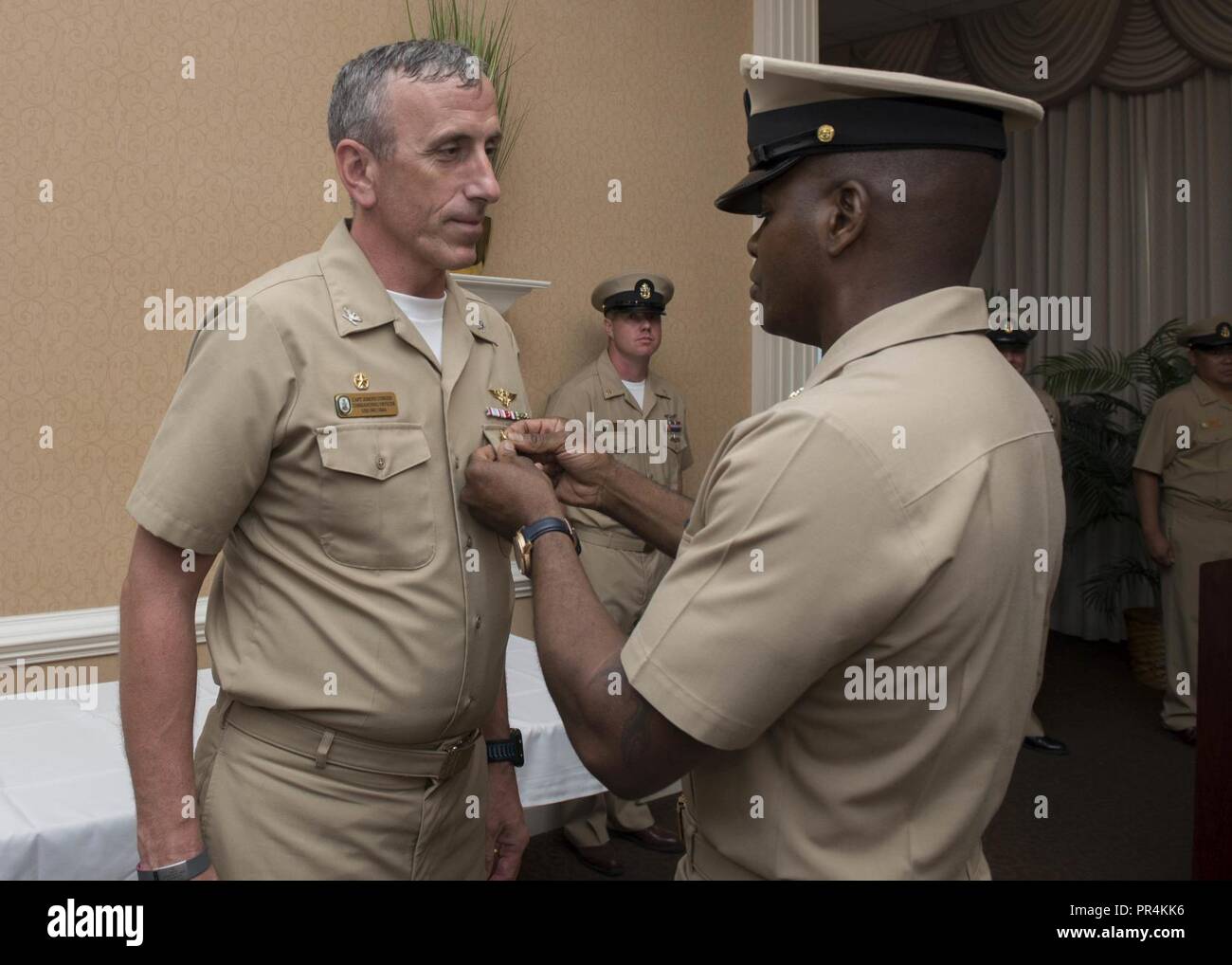 Fla. (Sept. 14, 2018) Command Master Chief Ervin H. Byrd III, command ...