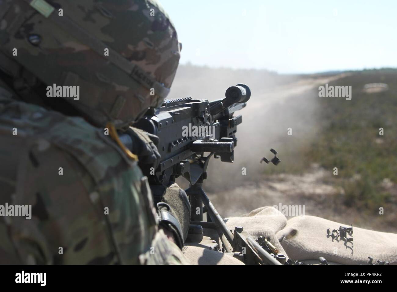 U.S. Army Pfc. Luis Celio, of the 91st Brigade Engineer Battalion, 1st ...