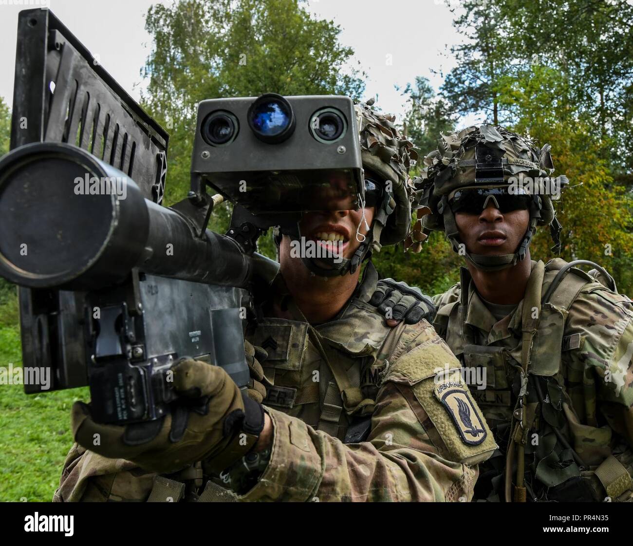 Spc. Nathaniel Jackson and Sgt. Jesse James Hunsaker, of Blue Platoon ...