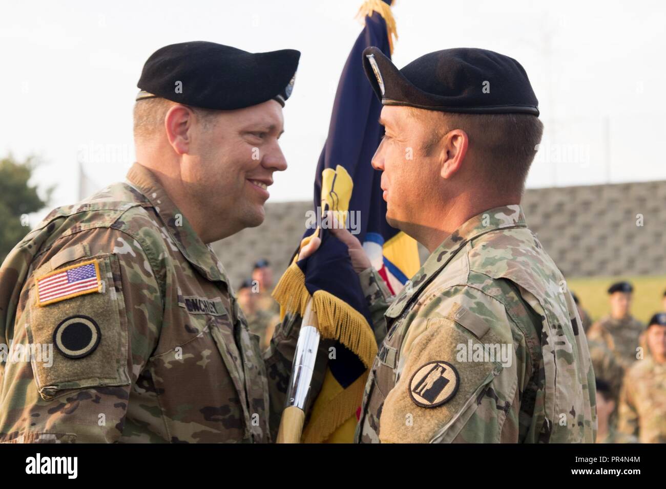 Lt. Col. Steven T. Brenchley, incoming 97th Troop Command (97th TC ...