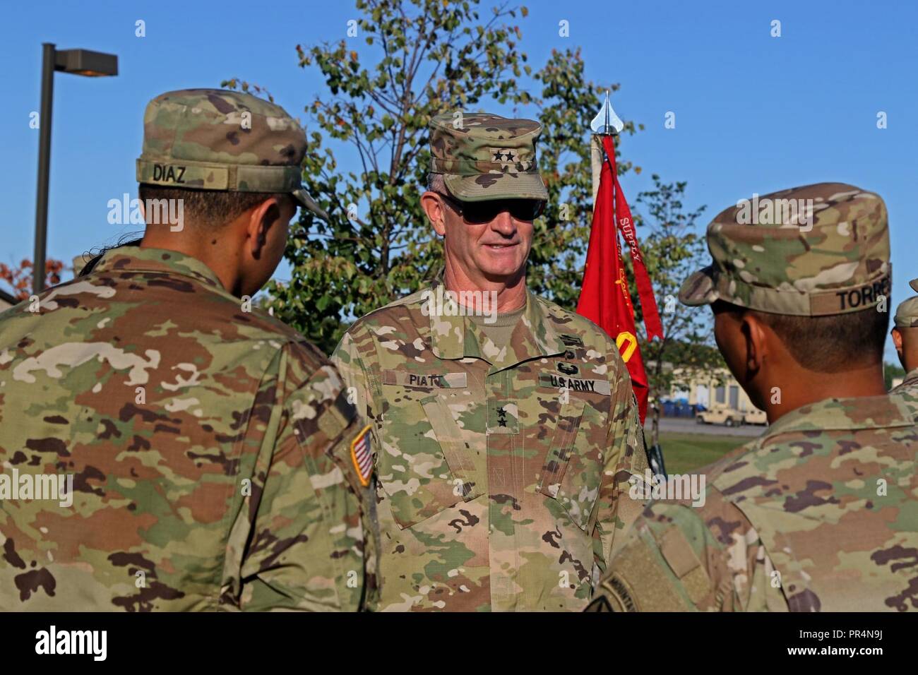 Maj. Gen. Walter E. Piatt, Commanding General of the 10th Mountain ...