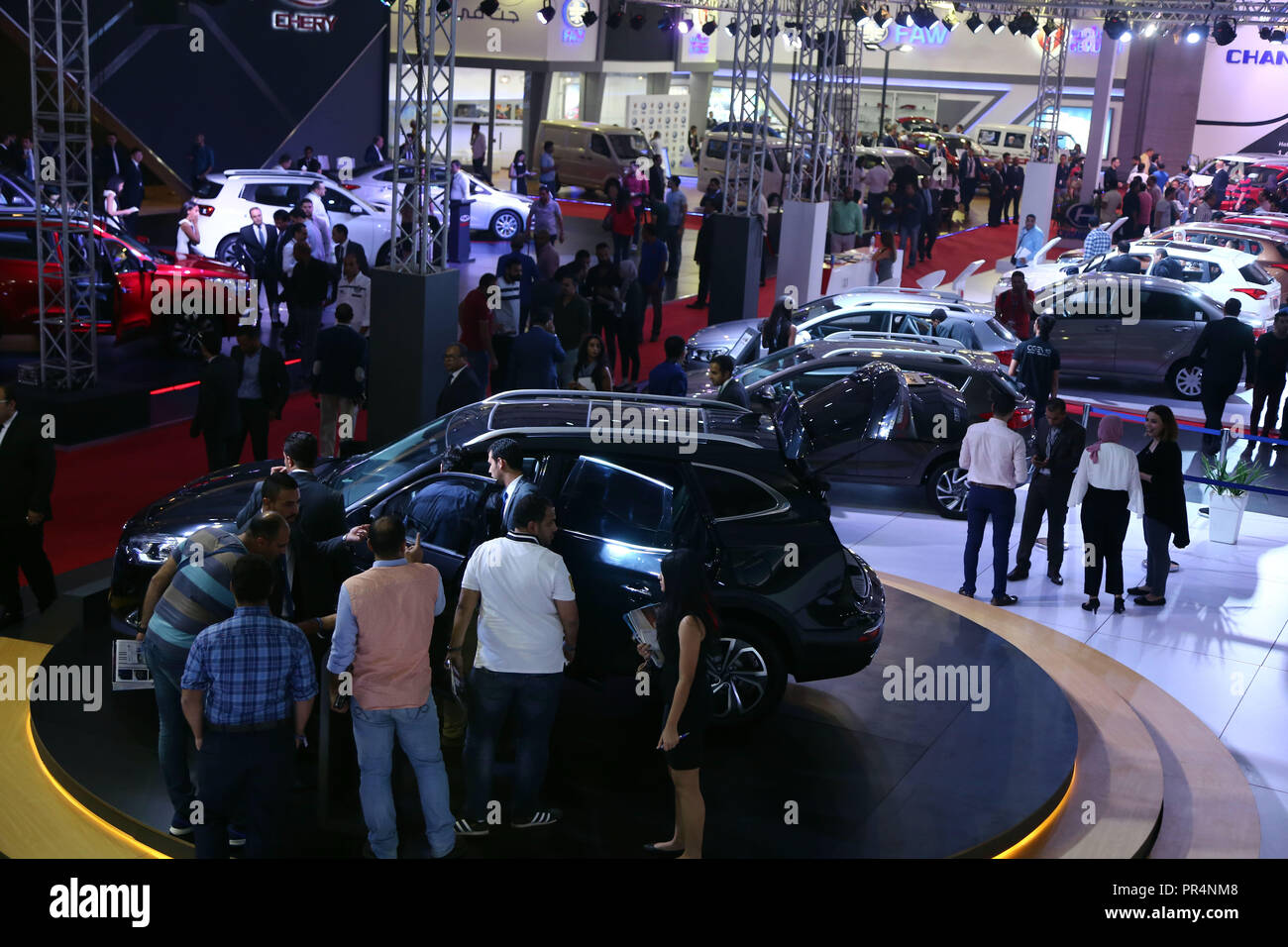 Cairo. 26th Sep, 2018. Visitors are seen during the 25th Cairo ...