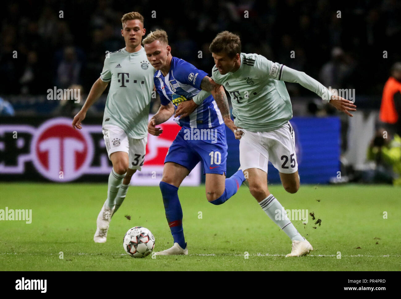 28 September 2018, Berlin: Bundesliga, Hertha BSC vs FC Bayern Munich ...