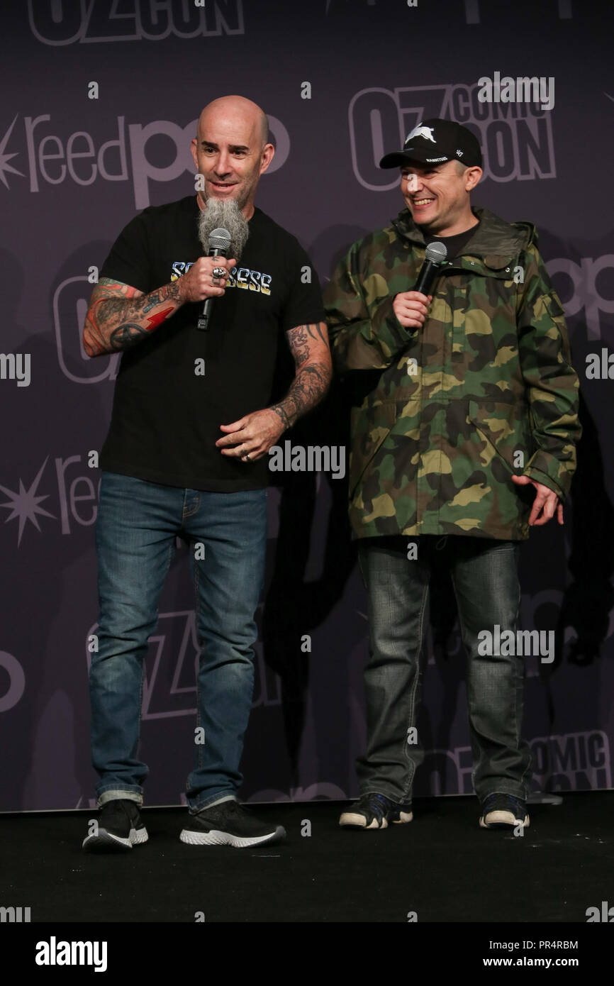 Sydney, NSW, Australia. 29th Sep, 2018. Scott Ian during his panel ...