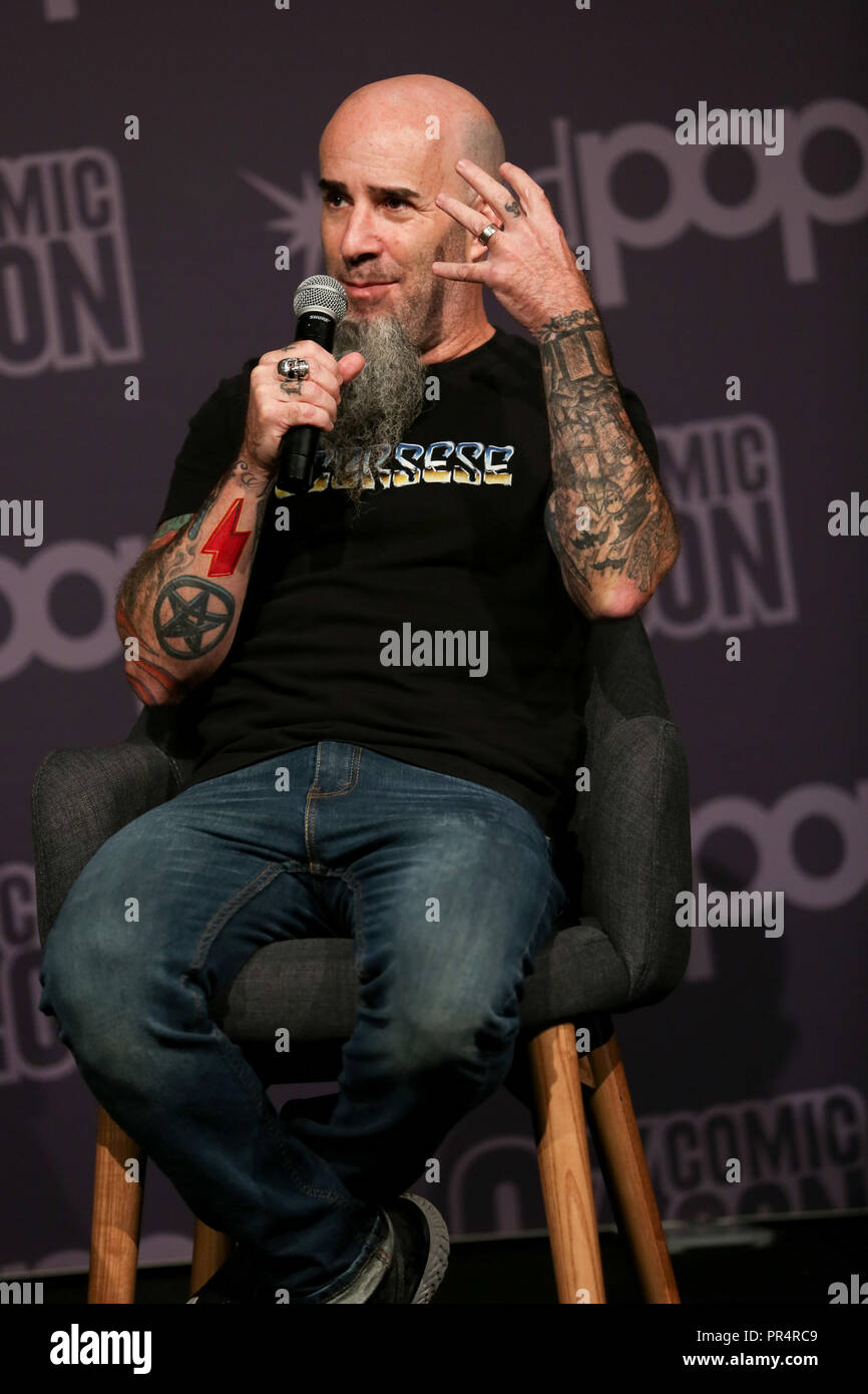 Sydney, NSW, Australia. 29th Sep, 2018. Scott Ian during his panel ...