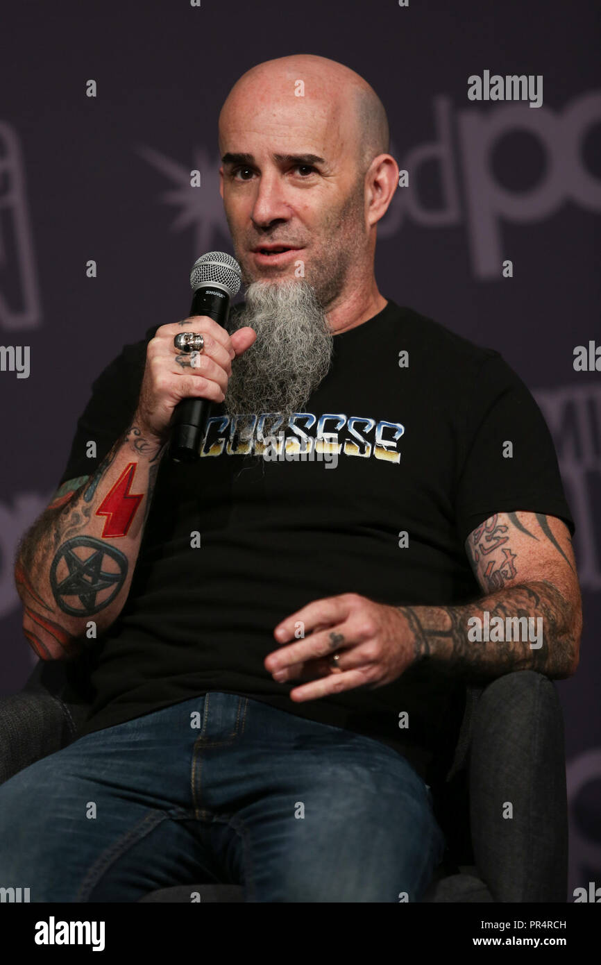 Sydney, NSW, Australia. 29th Sep, 2018. Scott Ian during his panel ...