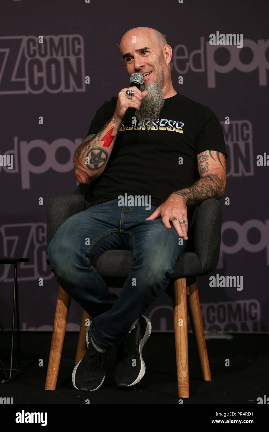 Sydney, NSW, Australia. 29th Sep, 2018. Scott Ian during his panel ...
