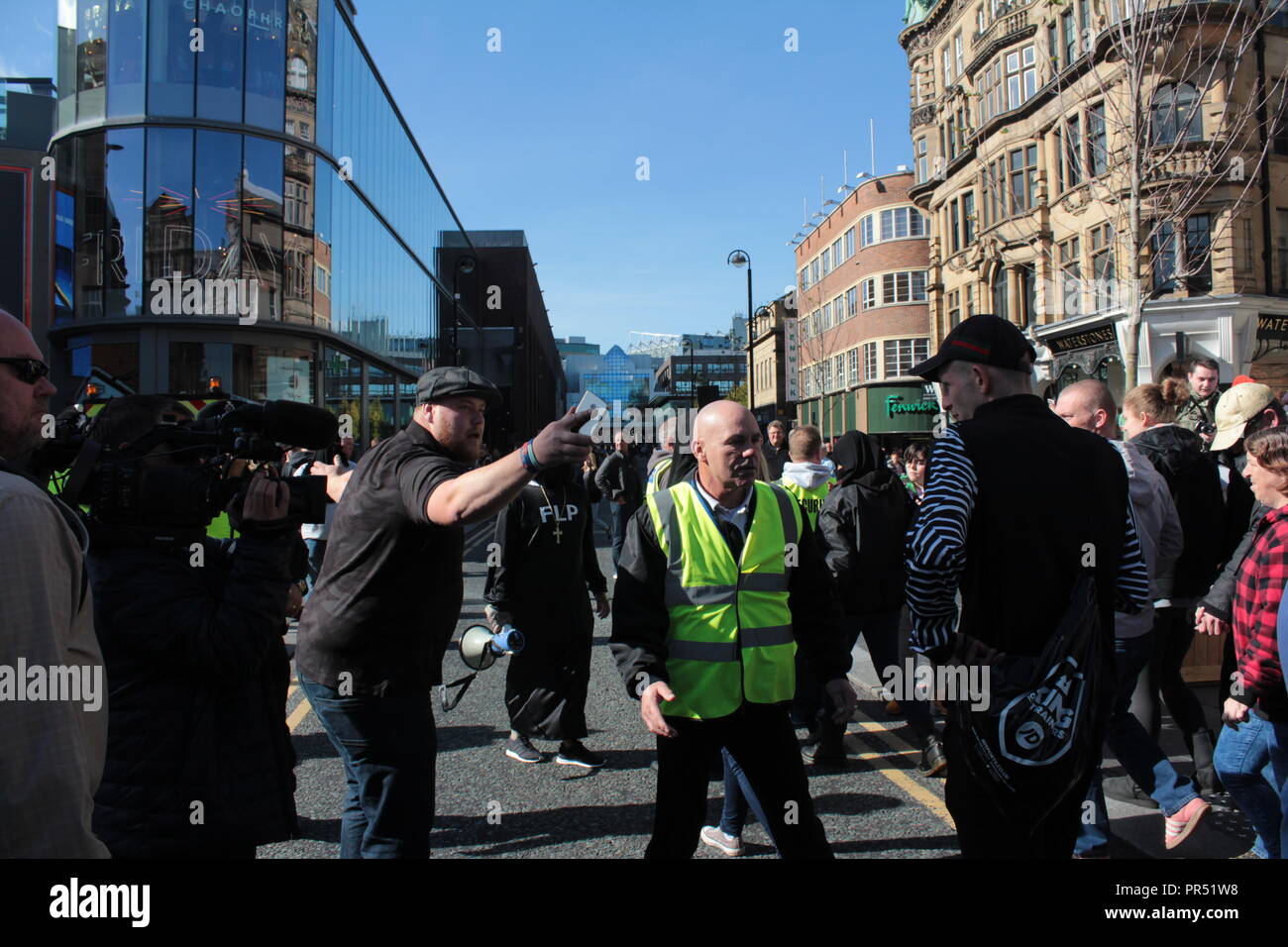 Newcastle, UK. 29th September 2018. North East Front line Patriots ...