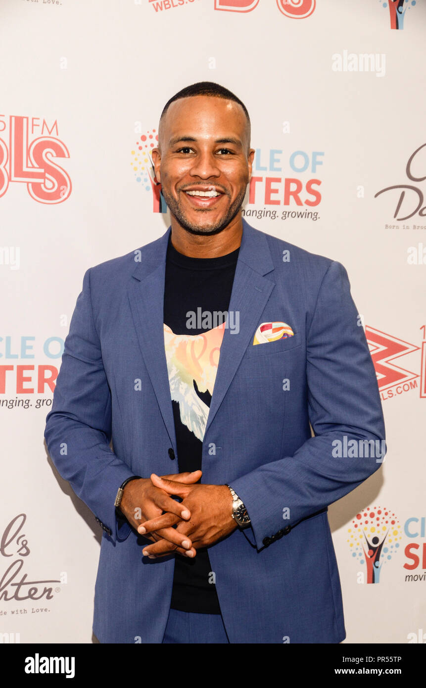 New York, NY, USA. 29th Sep, 2018. DeVon Franklin attends the WBLS/WLIB ...