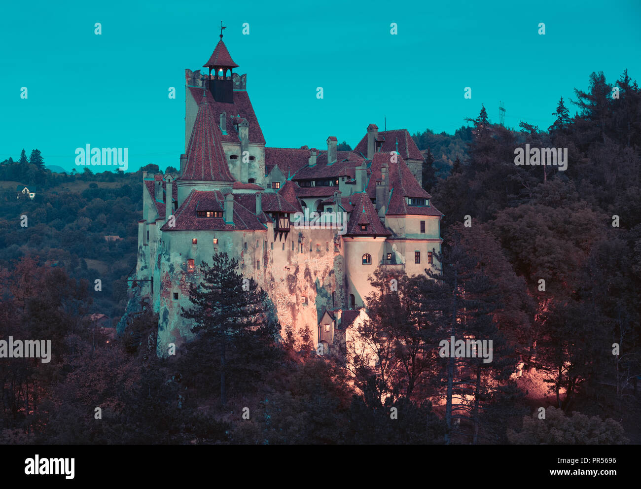 Bran castle known as Dracula's castle, Brasov, Romania Stock Photo - Alamy