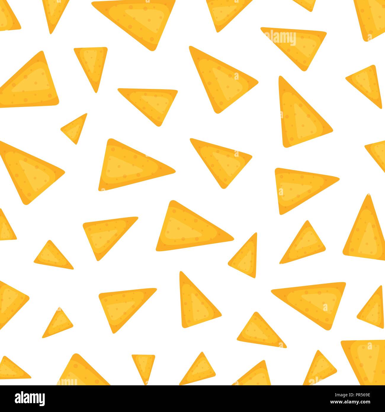 delicious mexican nachos pattern vector illustration design Stock ...