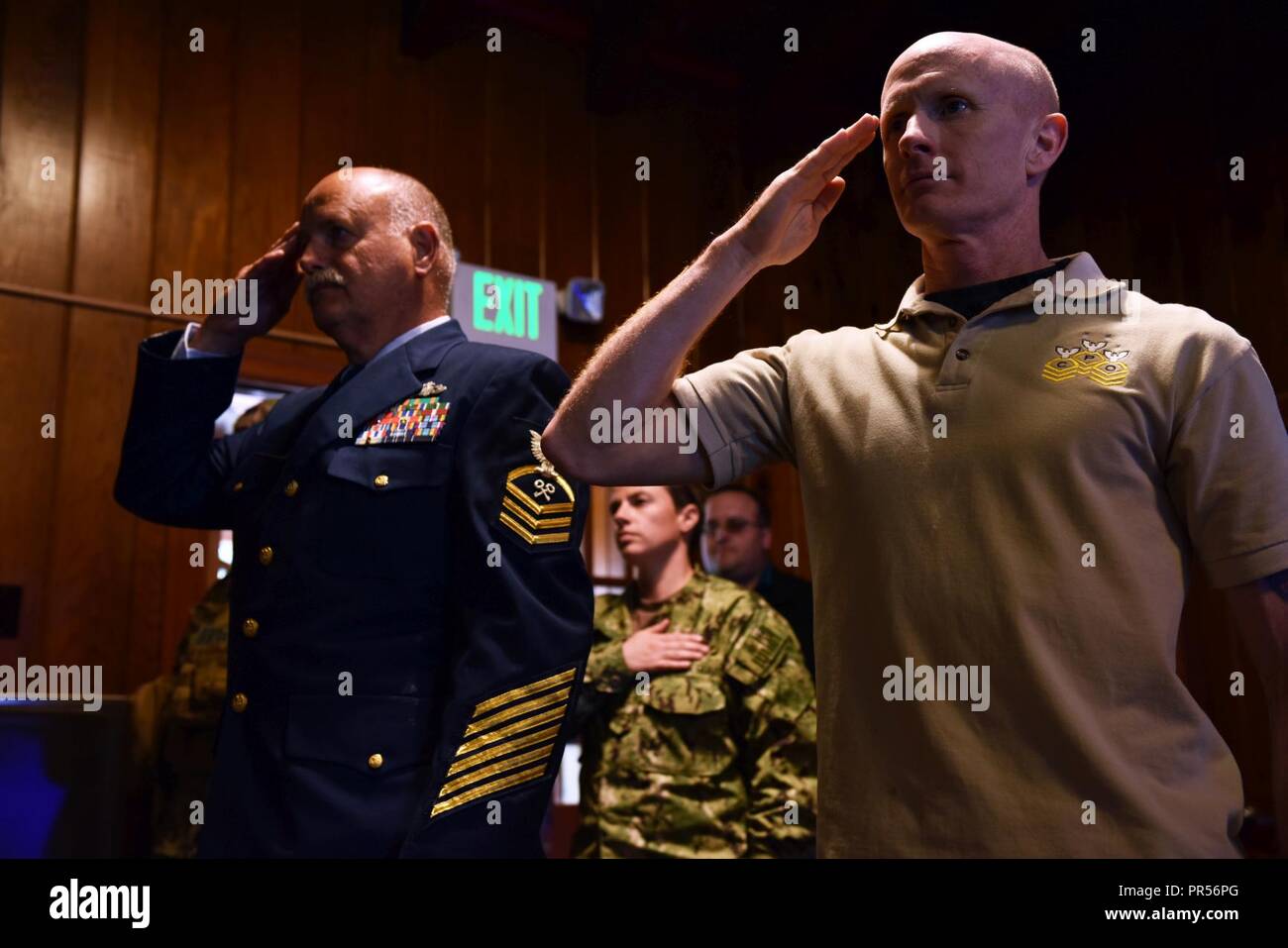 Coast Guard Port Security Unit 313 former and current members observe ...
