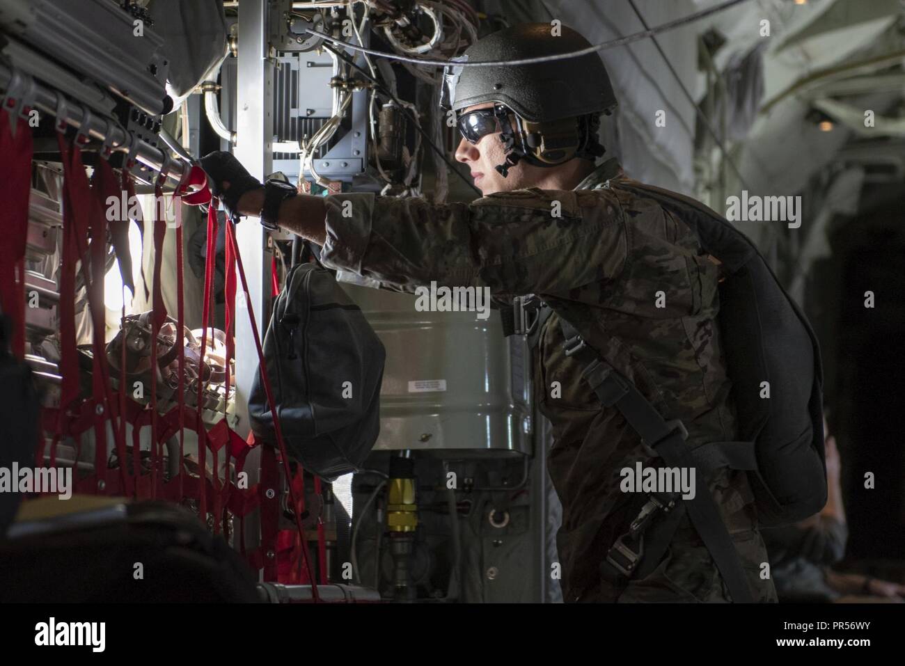 U.S. Army 1st Lt. Nicholas Bonavia, 1st Special Forces Group jumpmaster ...