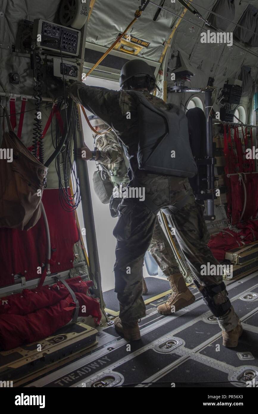 U.S. Army 1st Lt. Nicholas Bonavia, 1st Special Forces Group jumpmaster ...